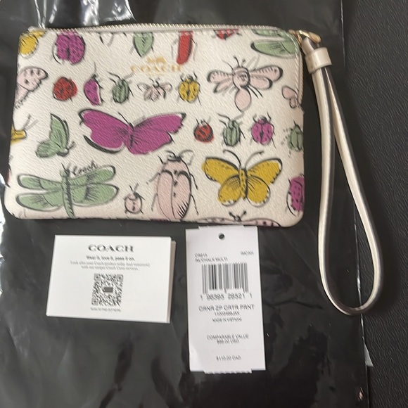 Coach | Bags | Coach Butterflies Lady Bugs New Wristlet Wallet Nwt ...